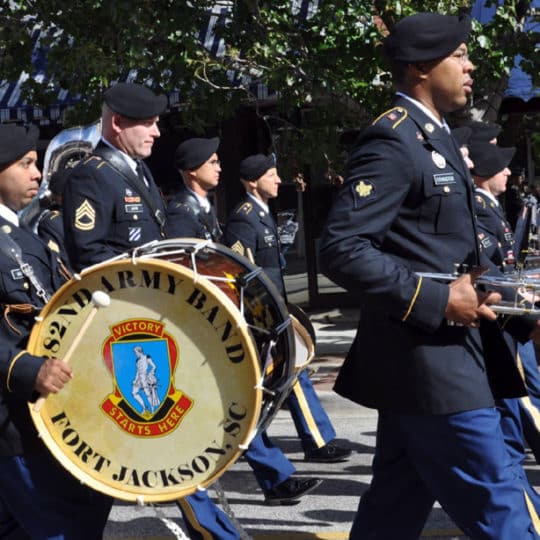 Military Bass Drum Heads • Vintage Logos
