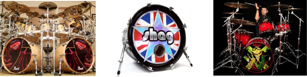 VividHeads - Custom Bass Drum Heads • Vintage Logos