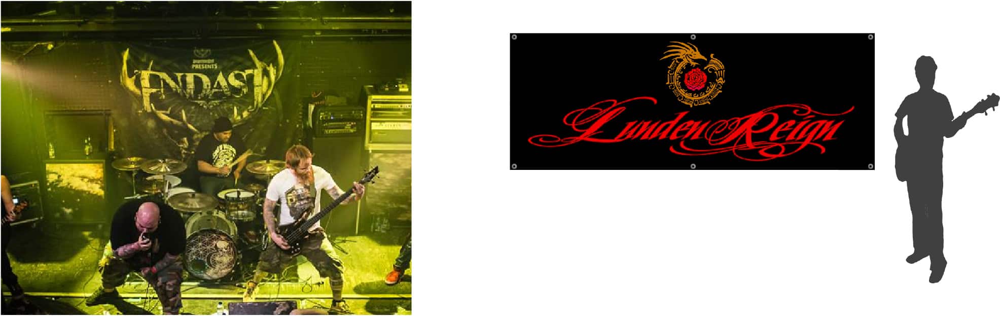 Band Banners - Big Portable Graphics for event stages • Vintage Logos