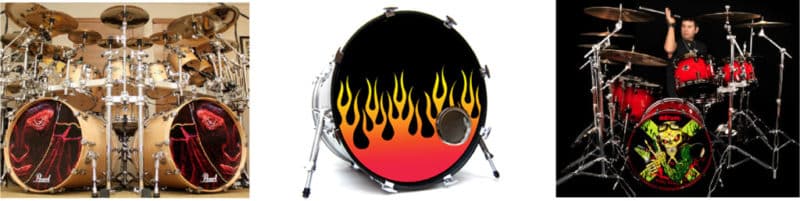 Custom Bass Drum Heads | Vintage Logos