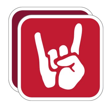 Square rounded corner Stickers - Design online • Vintage Logos